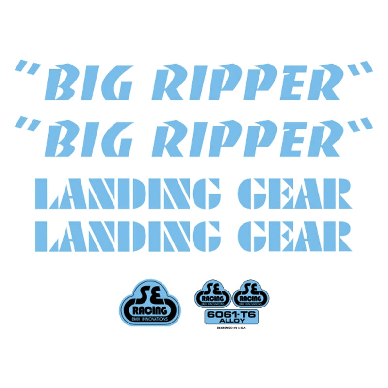 Se bikes Big Ripper Decal Set Big Ripper Blue – Green Fleet Bicycle Shop