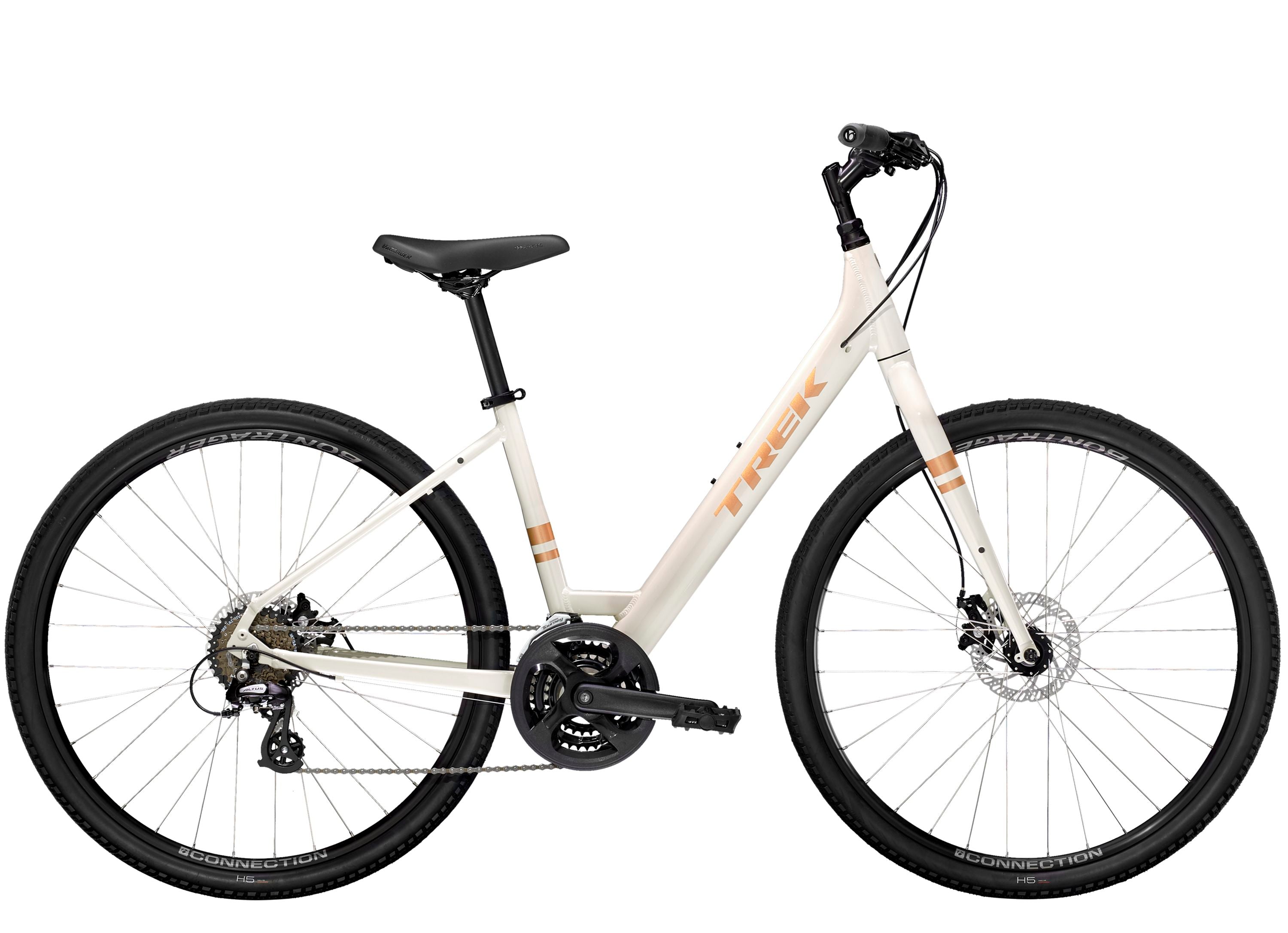 Verve 1 Disc Low Step S Era White – Green Fleet Bicycle Shop