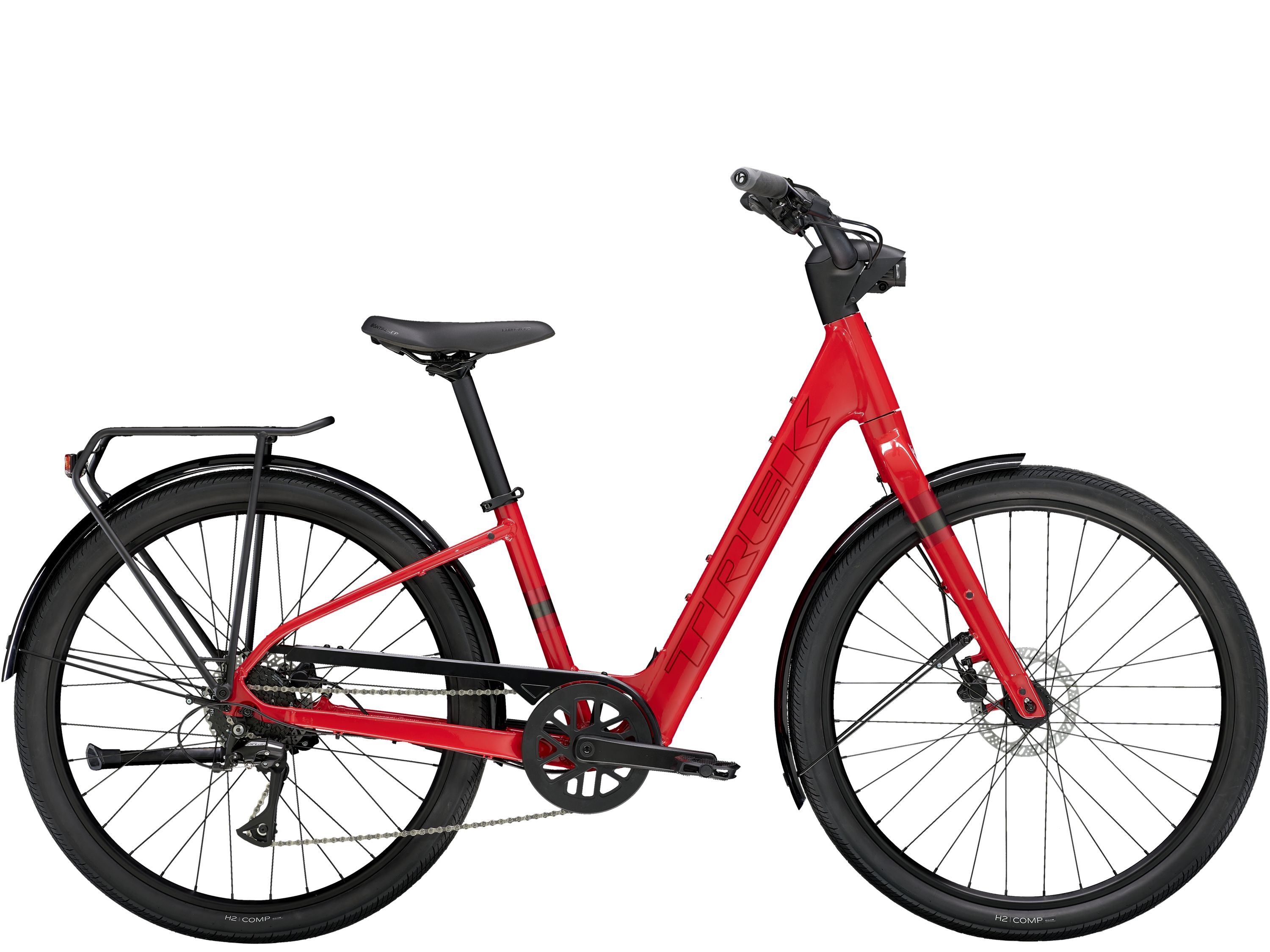 Verve+ 1 LS LT US M Viper Red – Green Fleet Bicycle Shop